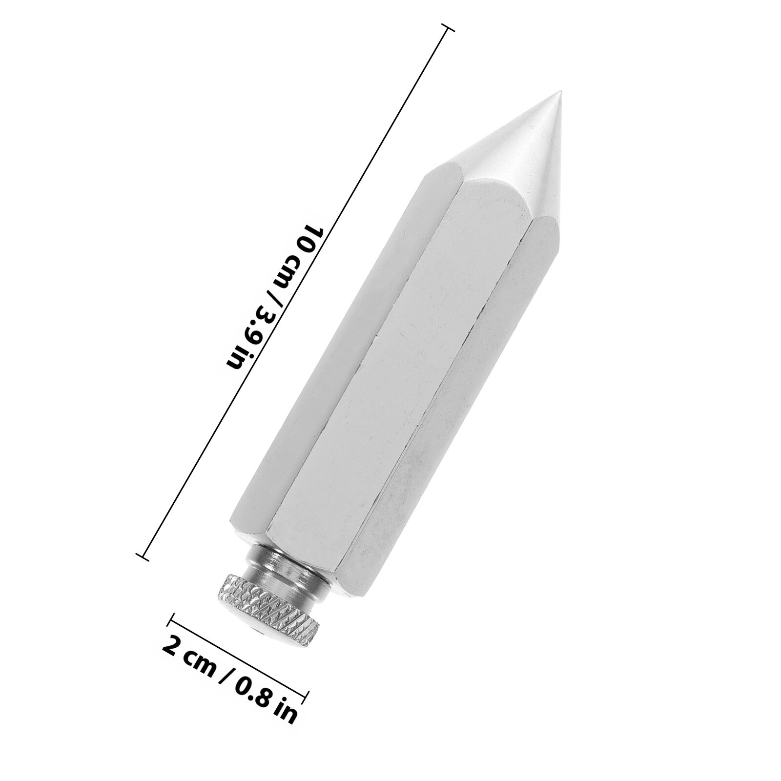 1 Pc Инструмент Для Измерения На Строительной Площадке Отвес Серебристый 10X2Cm
