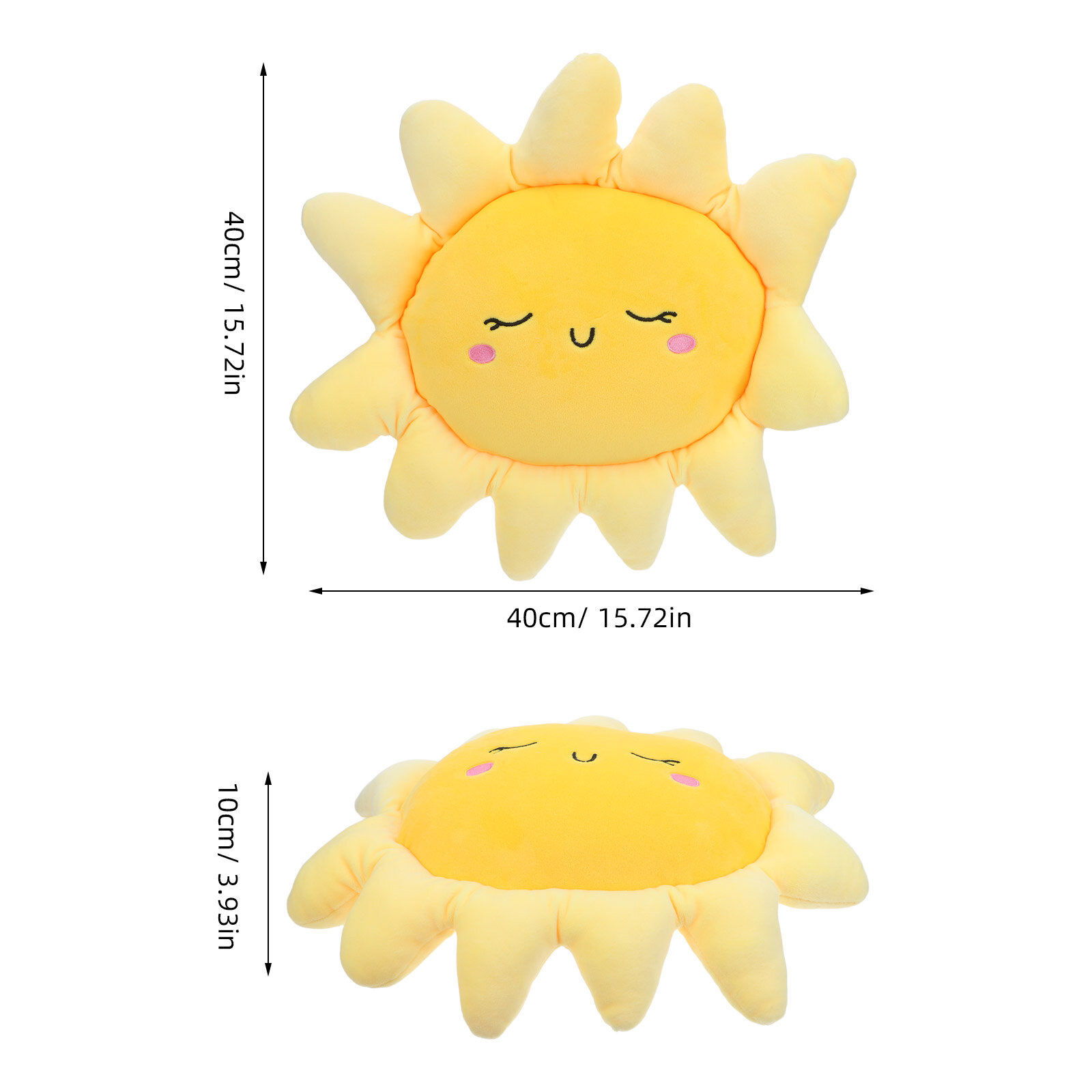 Подушка В Forme Солнца 1 Шт Детская Подушка Для Дома Желтый 40.00X40.00X10.00Cm