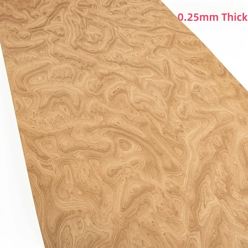 Деревянный шпон Light Gold Burl, 0.3 мм, 58x250 см