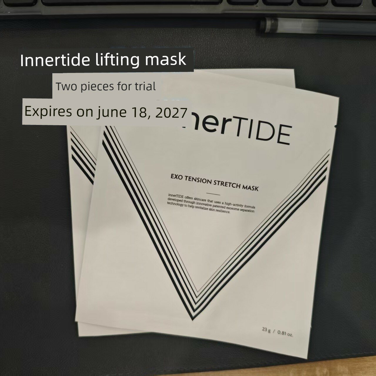 Innertide корейская маска для лица пробный набор 2 листа для увлажнения и упругости кожи