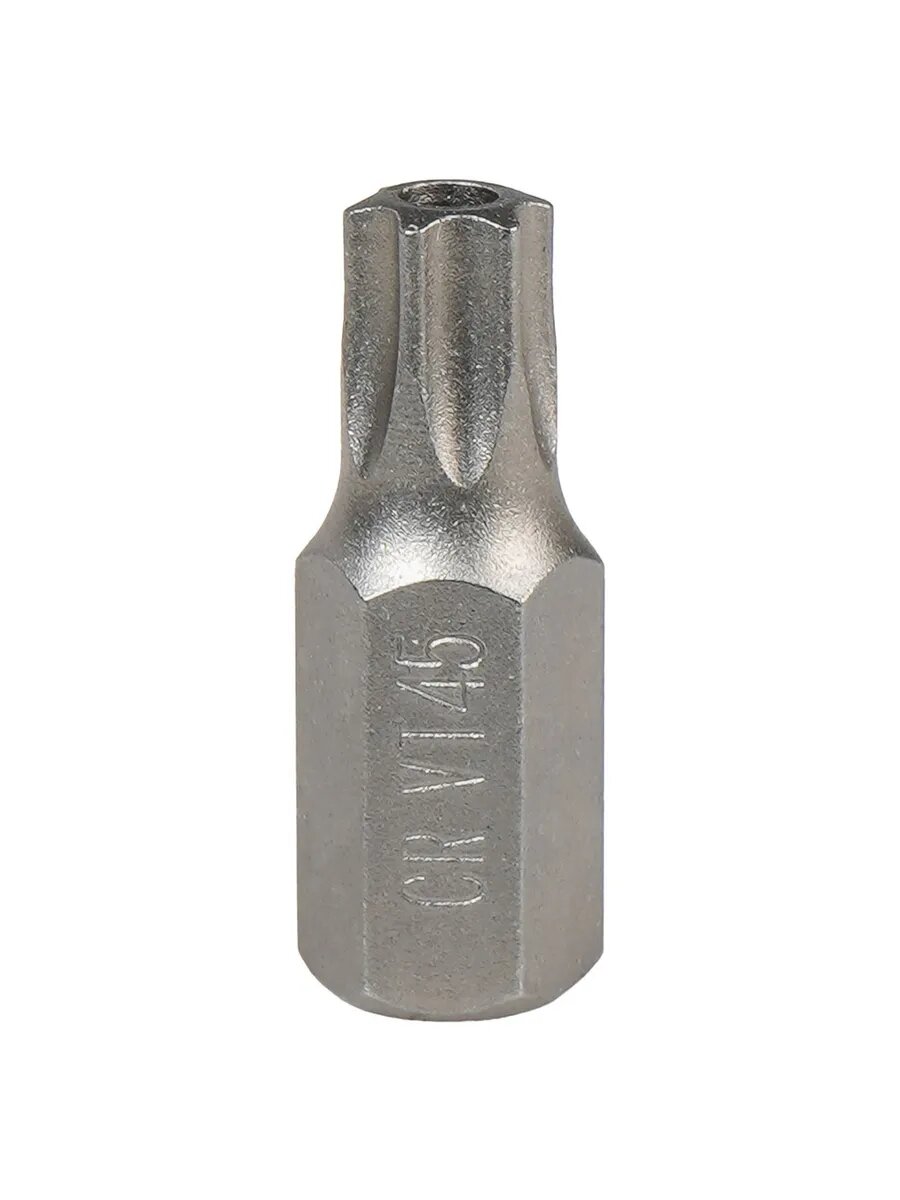 Бита Torx T45H шестигранник 10 мм L=30 мм, арт. ATAR007