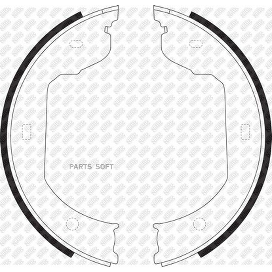 NIBK FN0589 FN0589-NIBK колодки барабанные ручника!\ BMW E60/E65/E66/E83/E53, VW Toureg/T5 00>