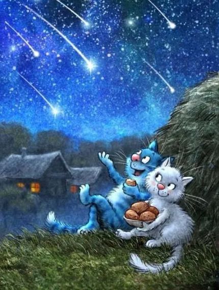 Алмазная мозаика без подрамника Русская голубая кошка , размер 50X70 см