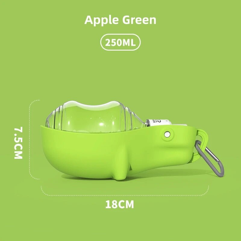 Супердизайн портативная бутылка для воды для собак Зеленый, Apple Green