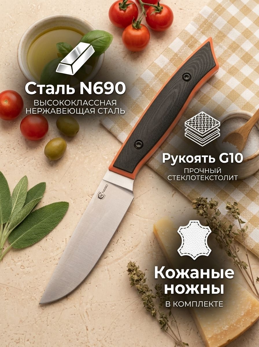 Кухонный нож Овощной N690 для овощей и фруктов