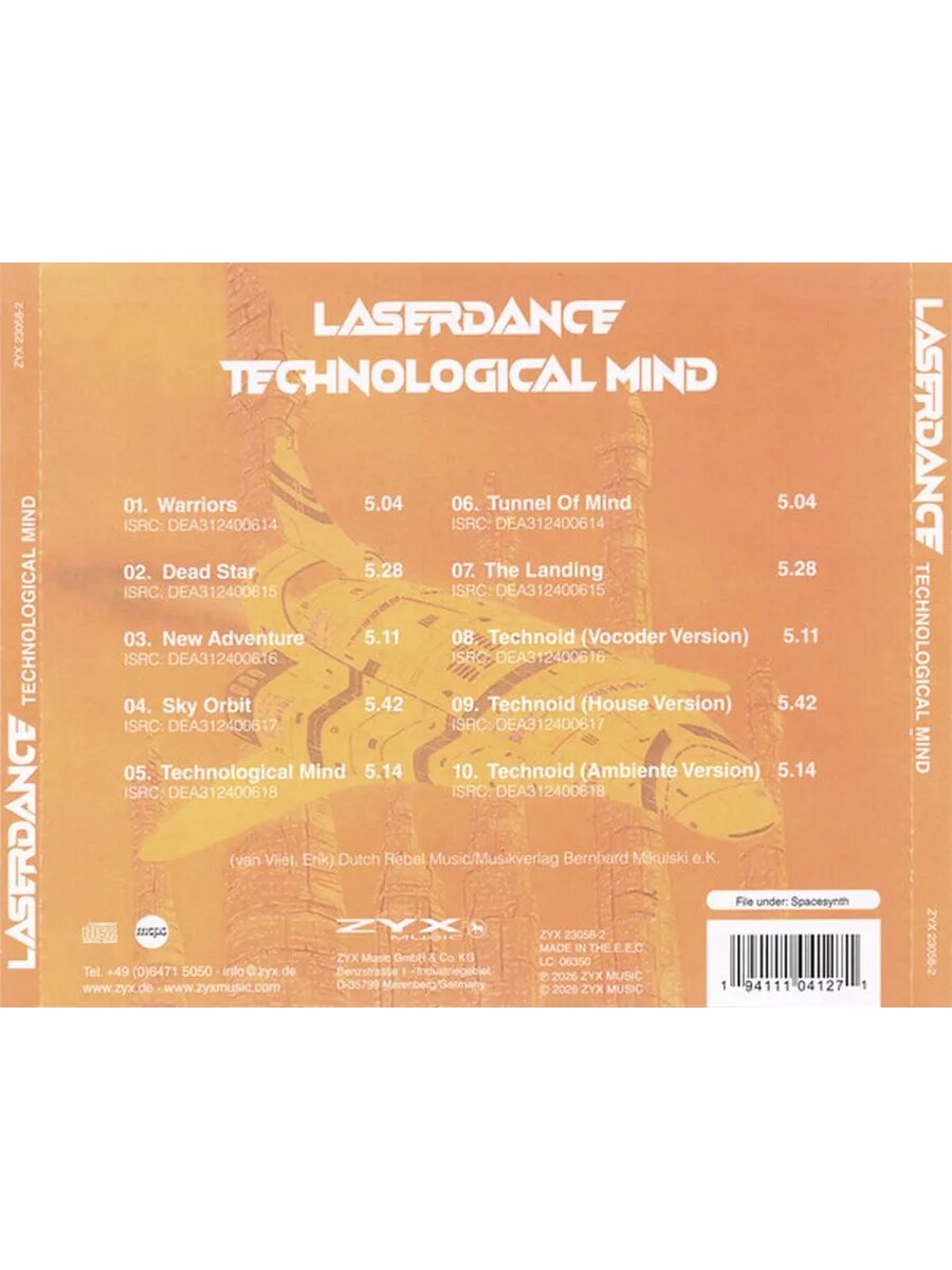 Laserdance - Technological Mind (CD) — фото 1