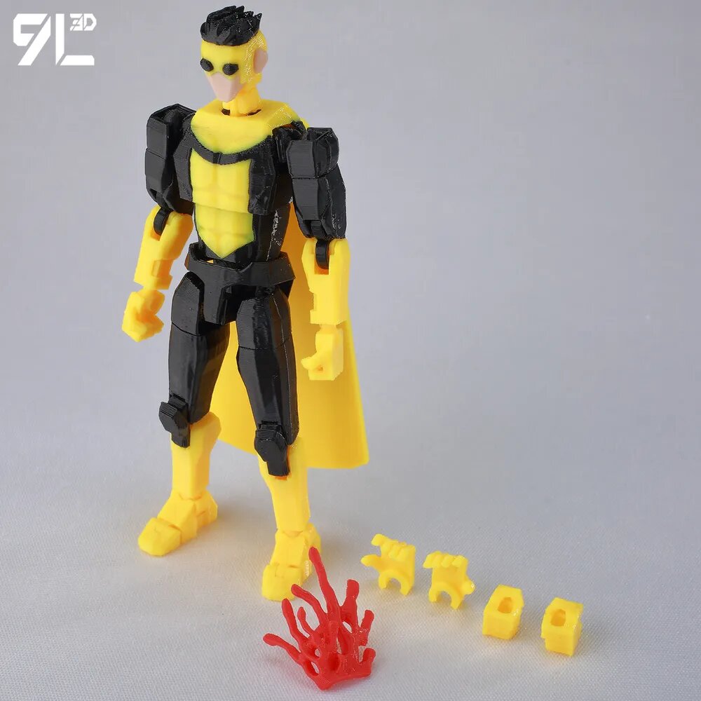9L3D Фигурка Марк Грейсон из Неуязвимого (Invincible-Mark Grayson), Titan 13, Lucky Dummy 13,3D-печатная подвижная модель, подарок анимешнику и коллекционеру