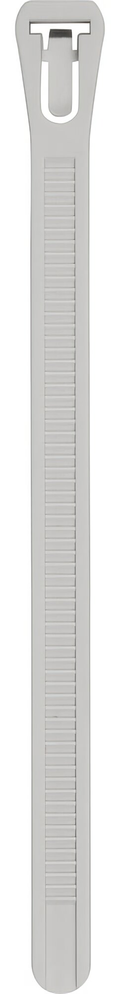 Многоразовая стяжка европартнер PRM 300x7.5 белая 50 шт. 88260