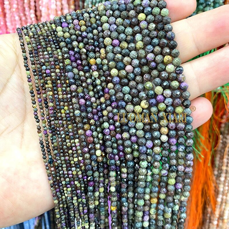 Натуральные бусины из красного яшмы LUOMAN XIARI 2-4 мм 4mm 85-90pcs, Charoite