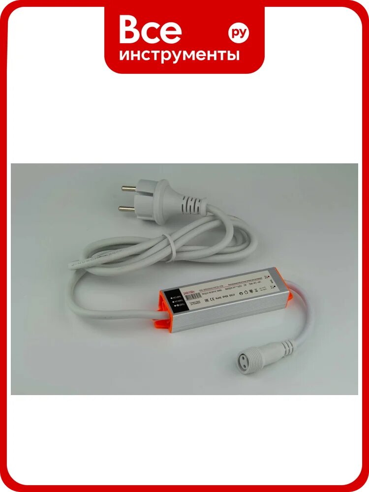 Импульсный источник питания TEAMPROF 220/24 В, 15 Вт, белый TPF-SPS220AC/DC24-15W