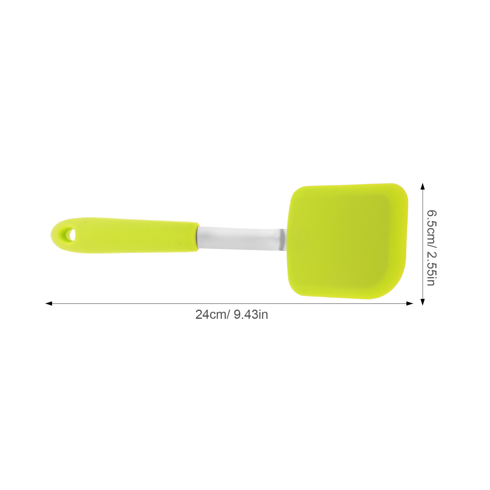 Silicone Spatula Для Кухни Инструмент Для Приготовления Еды Размер 24X6 5Cm Светло Зеленый