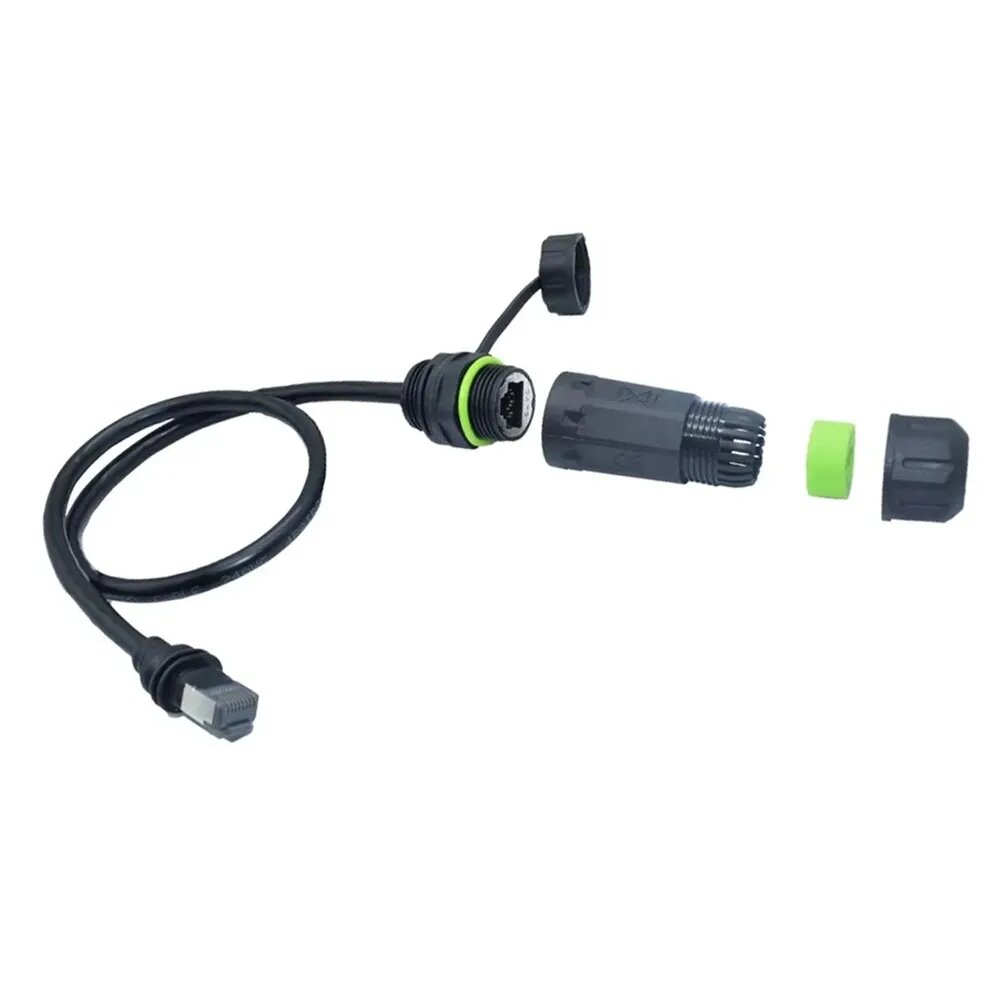 Адаптер Ethernet Gen 3 Mini Для Удлинения Кабеля До RJ45, черный/зеленый