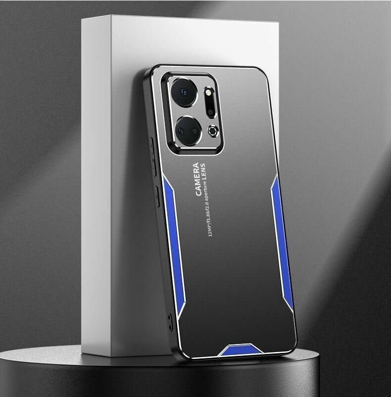 Подходит для Honor X7A и Honor X7A Plus / Хонор Х7А и Хонор Х7А +, защитная крышка из алюминия, металлическая защитная оболочка + защитное стекло в подарок