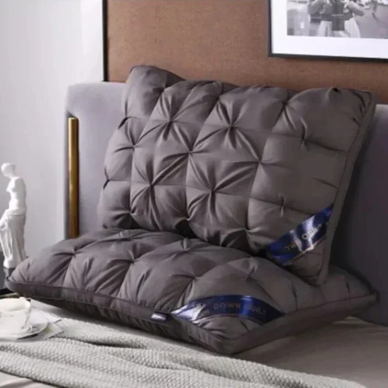 Подушка для сна из полиэстера/хлопка, 48x74cm-High pillow, Серый