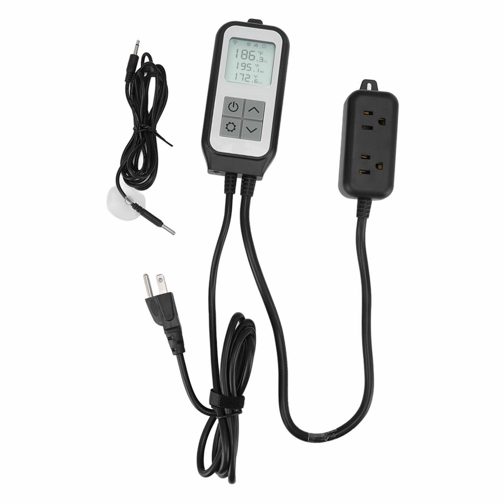 Цифровой контроллер температуры с WIFI-термостатом, дистанционным мониторингом для инкубации и теплиц, совместимый с системой кондиционирования Tuya