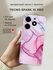 Чехол на Tecno Spark 10 Pro / Текно Спарк 10 Про с принтом "Розовые мраморные ра...