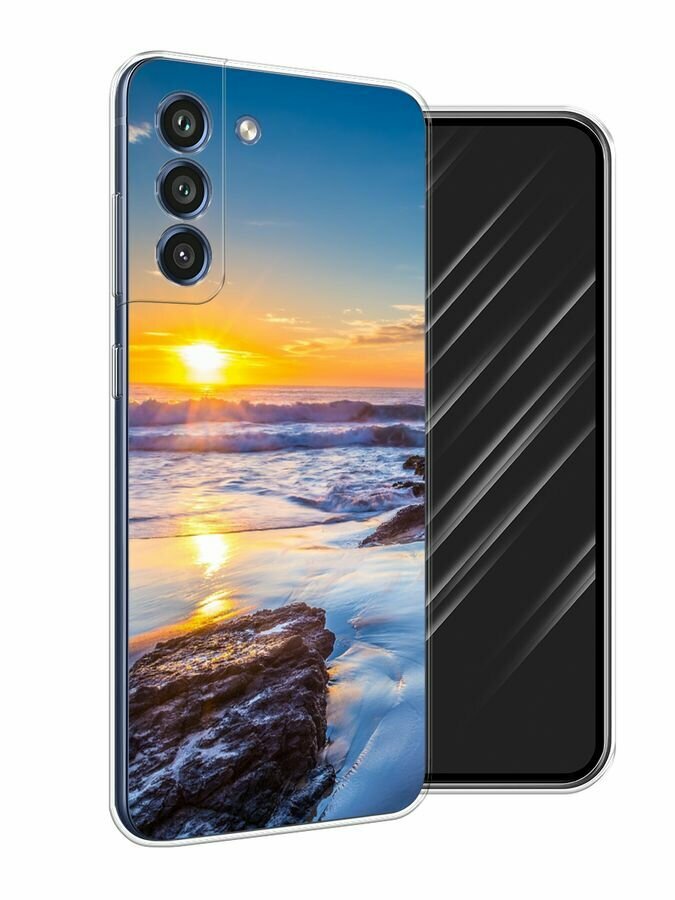 Чехол на Samsung Galaxy S21 FE 5G / Самсунг Галакси S21 FE с принтом "Восход 6"
