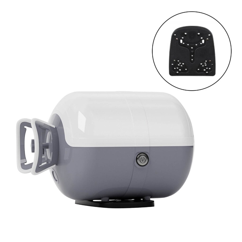 Задняя коробка в форме бензобака мотоцикла-бело-серый