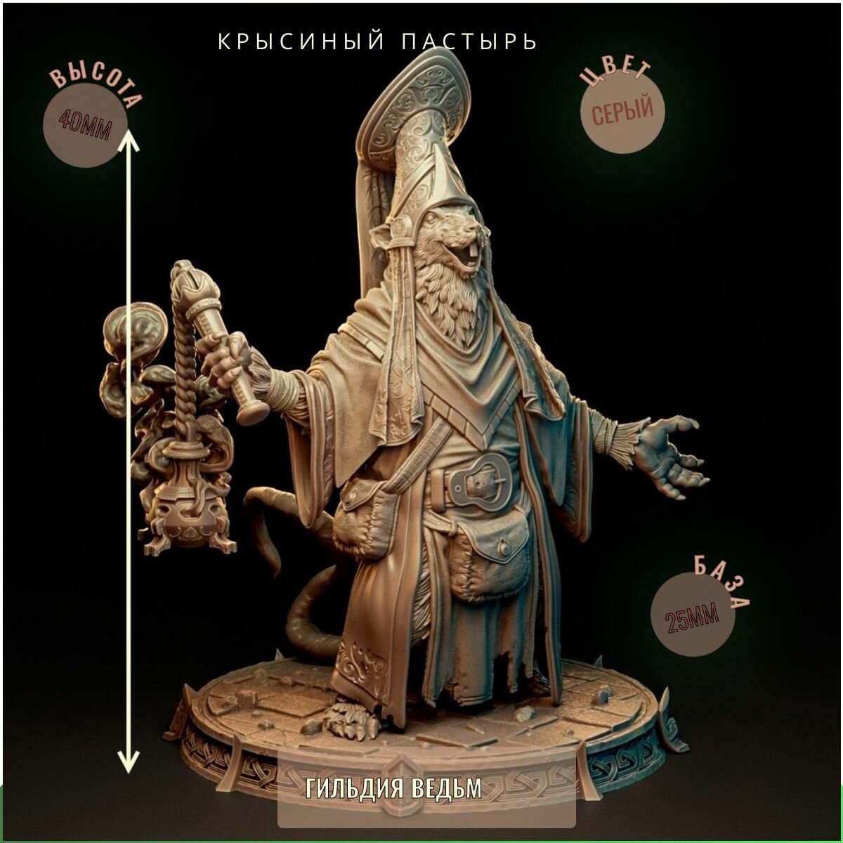 Крысиный Пастырь ДнД DnD миниатюры набор Гильдия Ведьм