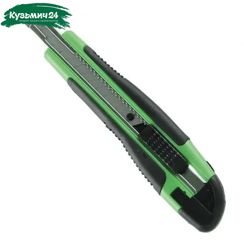 Нож пистолетный кедр усиленный с автофиксатором, обрезиненная ручка 9 мм, 2 шт.