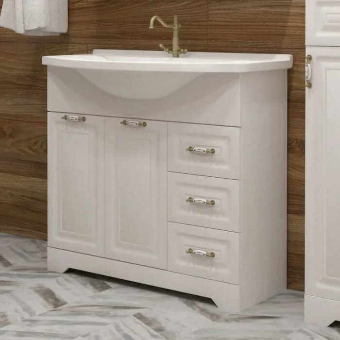 Тумба для комплекта Stella Polar Кармела 90 ольха белая