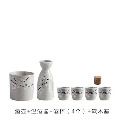 Керамический набор для саке со снежинками G