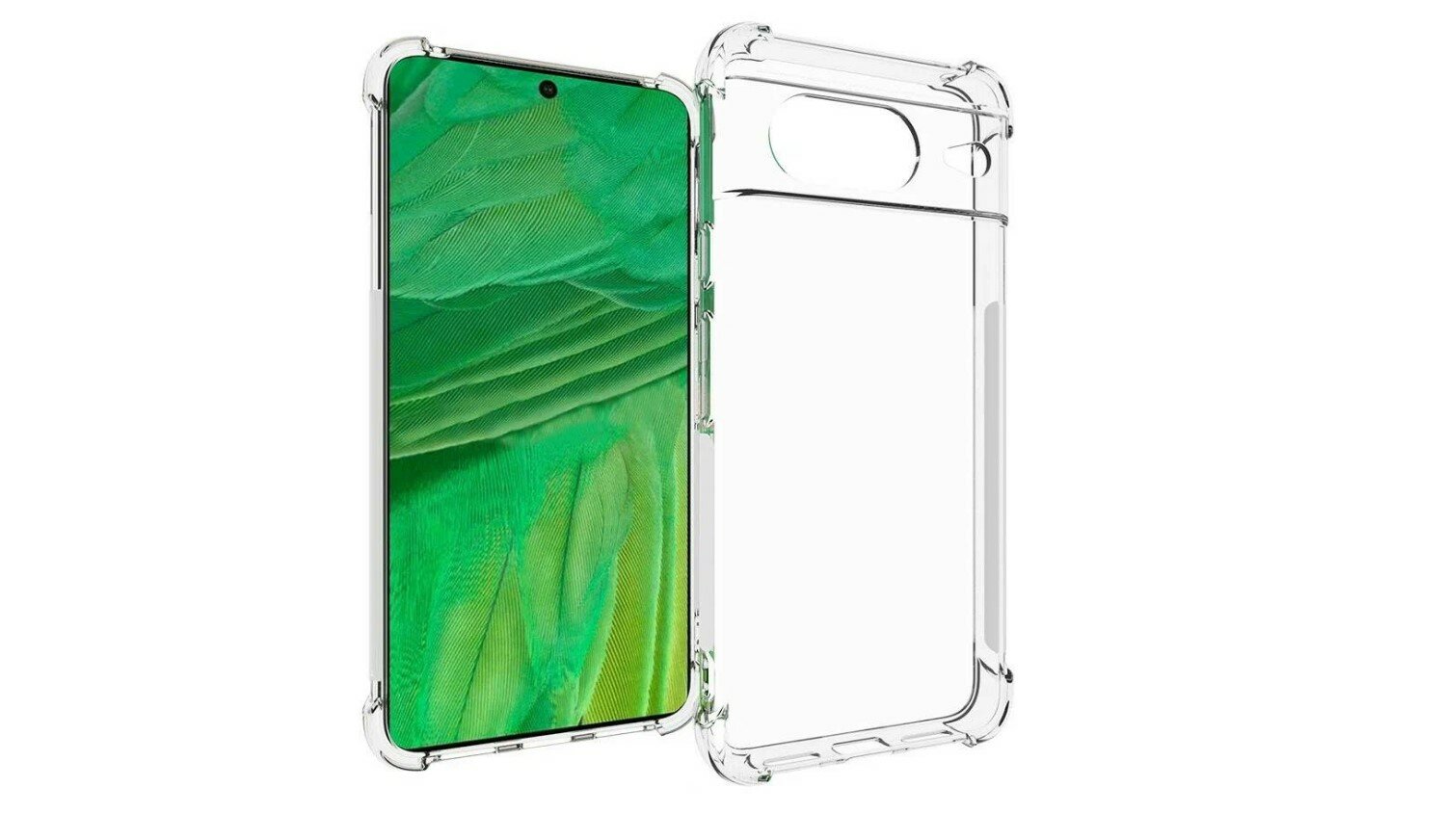 Задняя накладка MyPads Tocco для Google Pixel 8 ультра-тонкая полимерная из мягкого качественного силикона, прозрачная