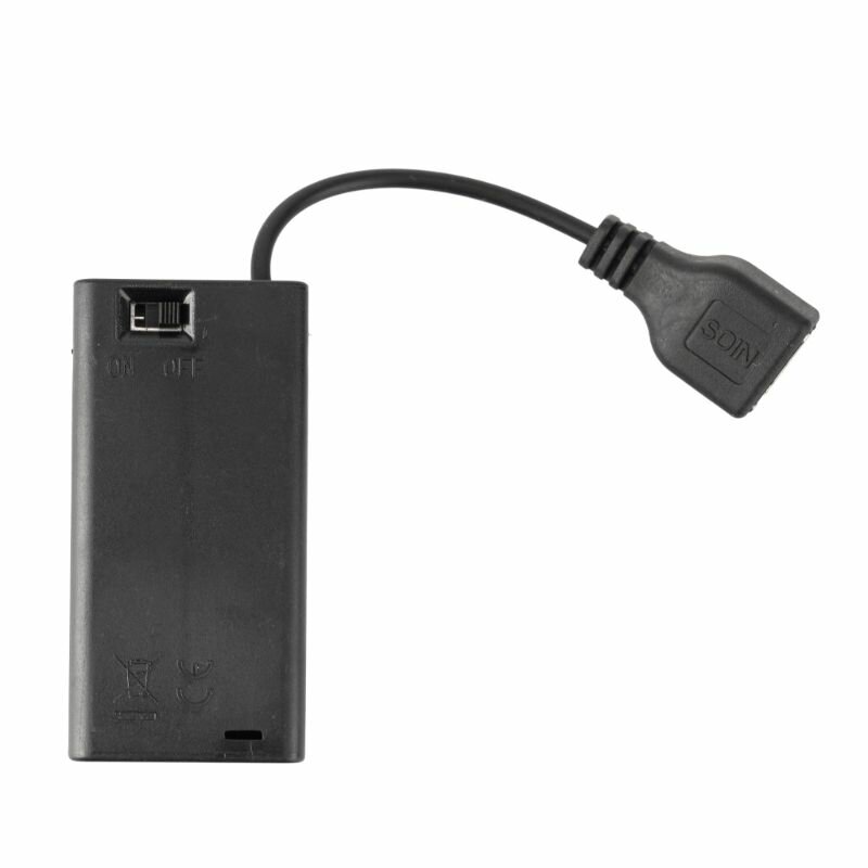 (1шт) батарейный отсек 2/3/4/6/8 USB AA с выключателем на крышке-2шт