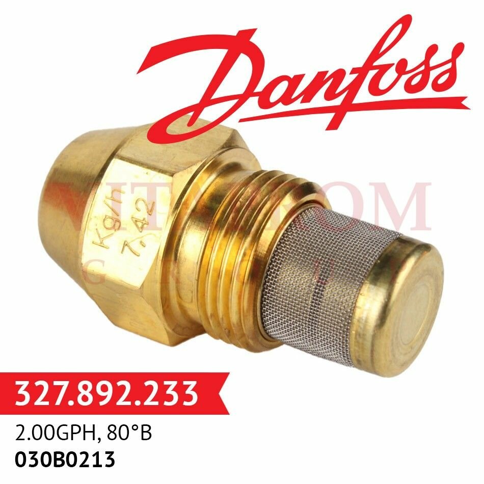 Форсунка Danfoss 2.00GPH, 80B, 030B0213 — фото 1