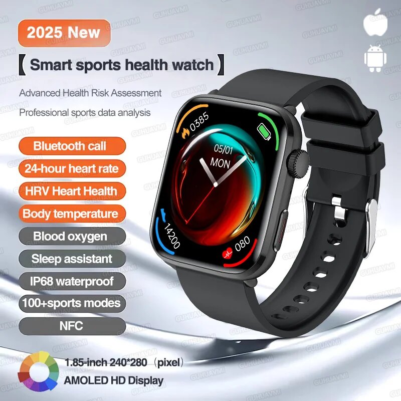Smart Watch 2025 Black