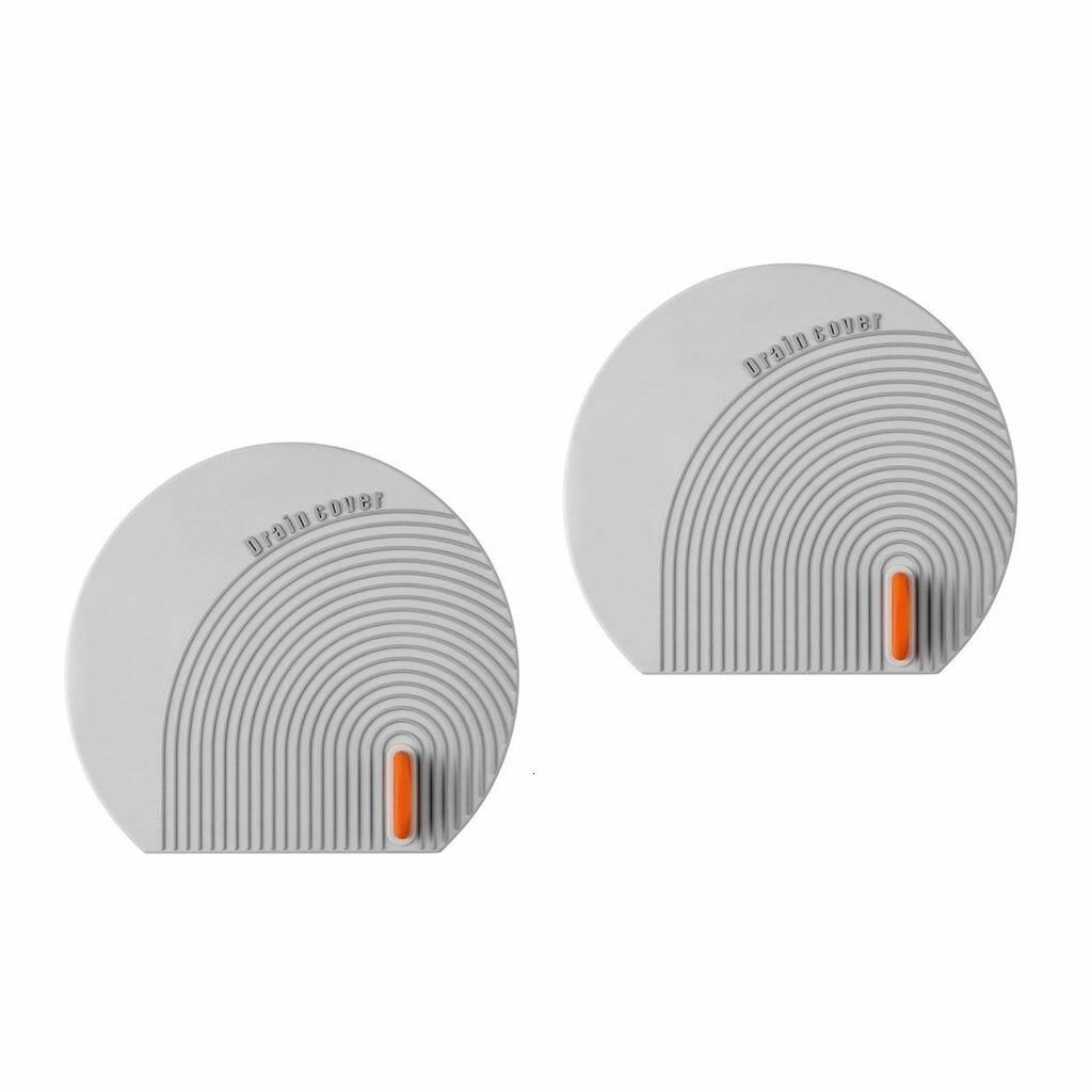 2pcs Многофункциональная плоская всасывающая крышка для ванны и кухонные применения, - B