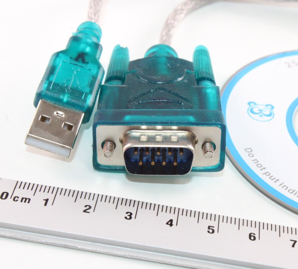 Шнур шт. DB9(COM-port RS232) - USB AM (одна микросхема) 1,5 м, DAYTON