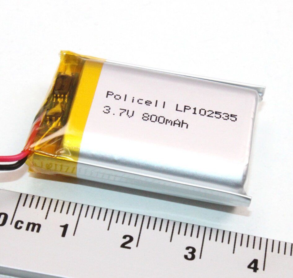 Аккумулятор PoliCell LP 102535 3,7V, 800mAh, Li-Pol, PoliCell