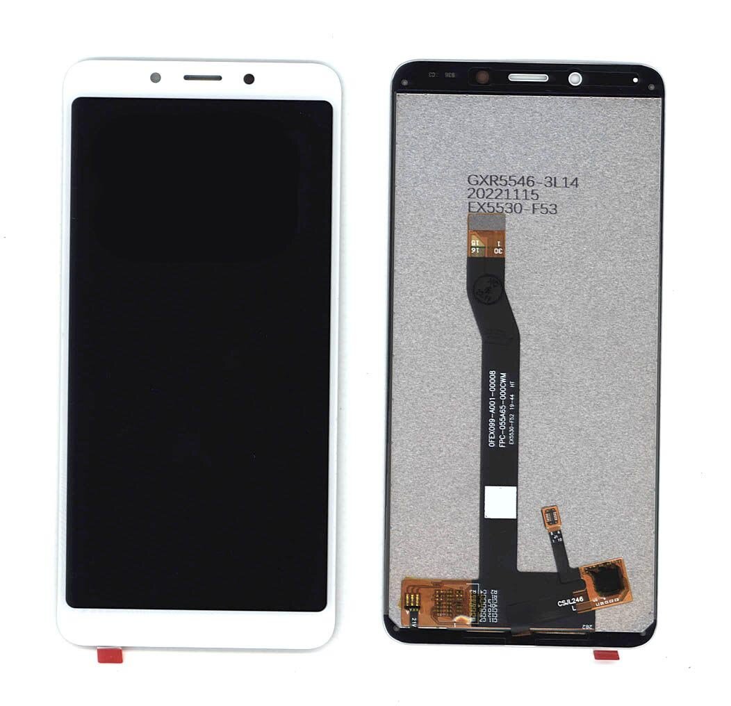 Дисплей (матрица + тачскрин) для смартфона Xiaomi Redmi 6, Redmi 6A (AA) белый