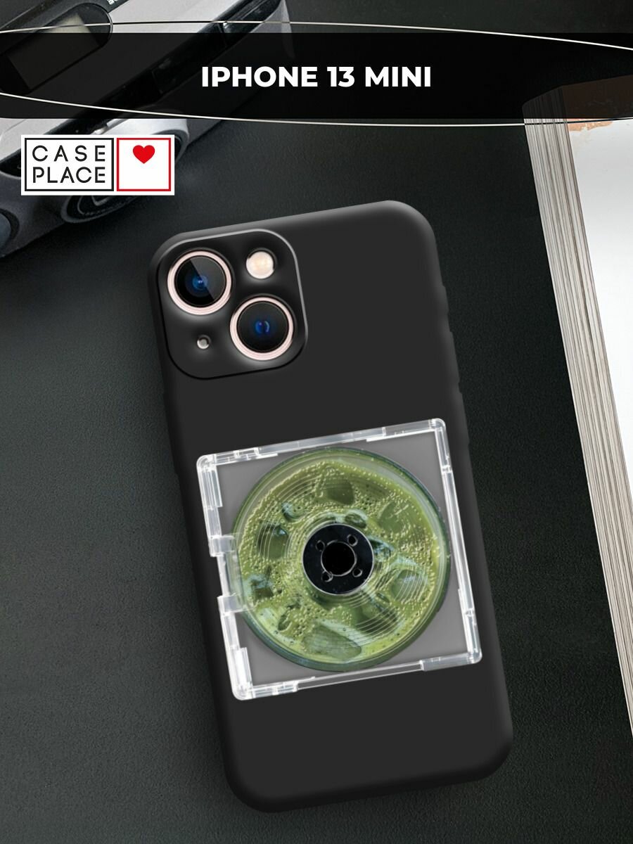 Чехол на Apple iPhone 13 mini / Айфон 13 Мини с принтом Матча диск 2