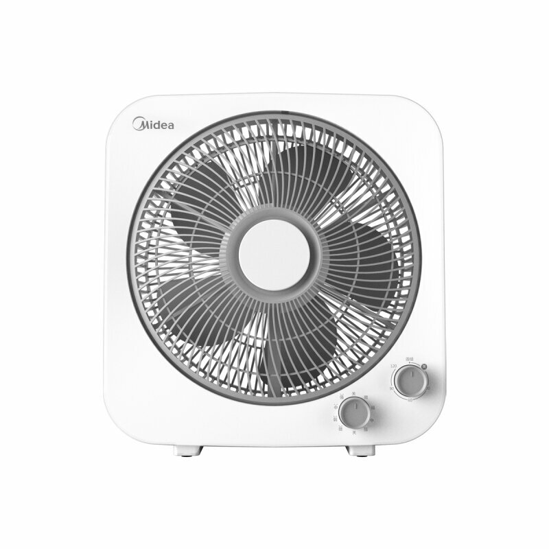 Подставочный вентилятор Midea белый, 3 скорости, 360 градусов, тихий, 45 Вт