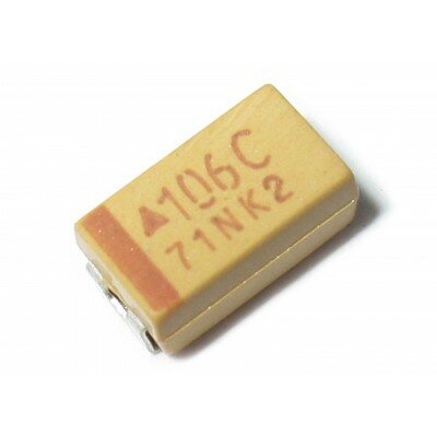 Конденсатор танталовый SMD 10мкФ 16В, Case C , 10%, AVX TAJC106K016RNJ, 5штук
