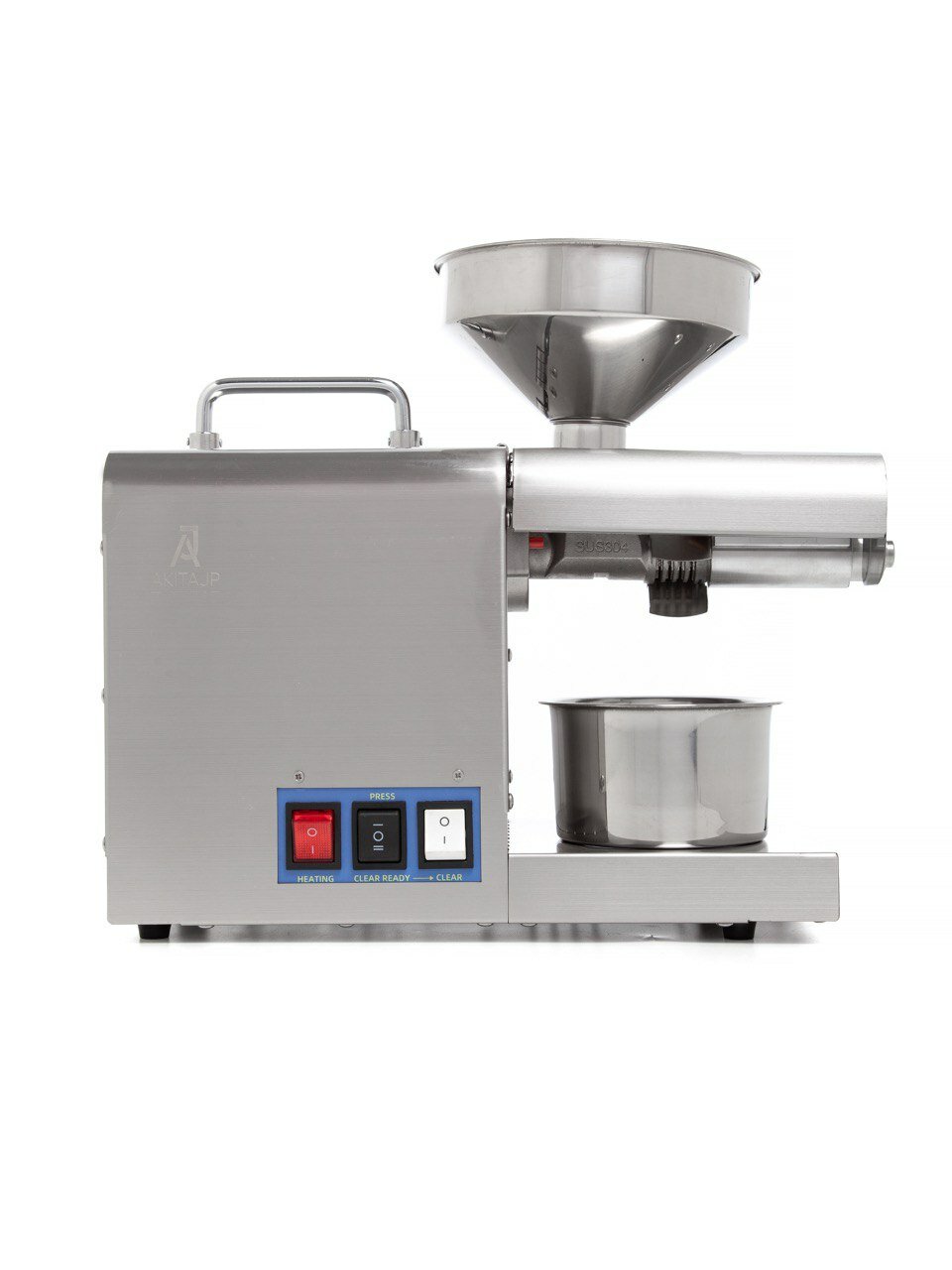 Маслопресс AKITAJP AKJP-100 шнековый электрический пресс для холодного и горячего отжима масла