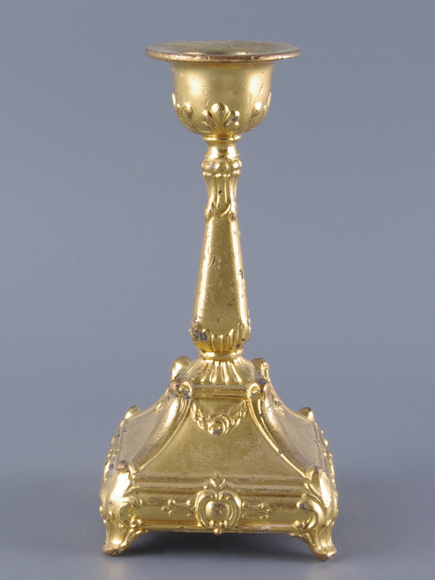 Винтажный подсвечник "Классика". Латунь, металл. Jennings Bros JB. США, 1921 год