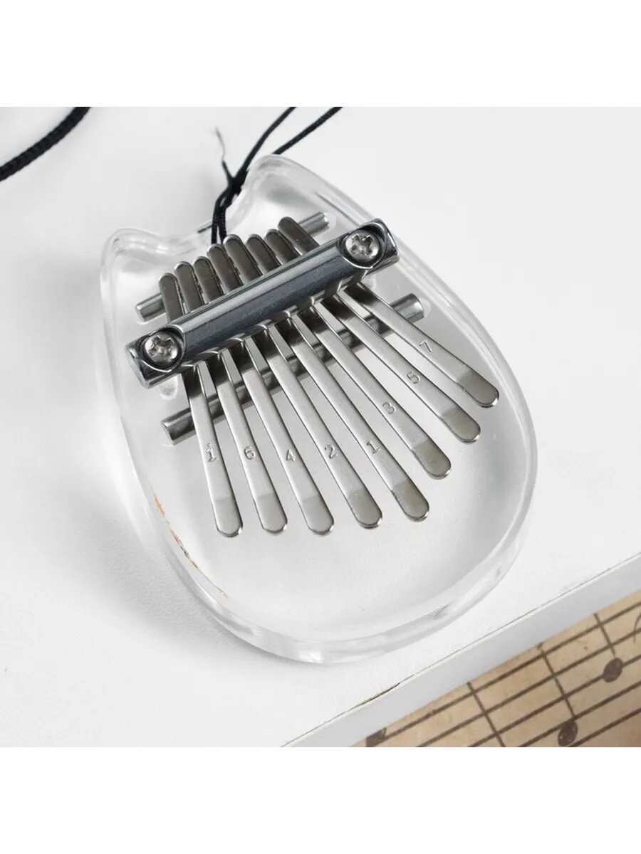 Маленькая калимба с котиком для начинающих