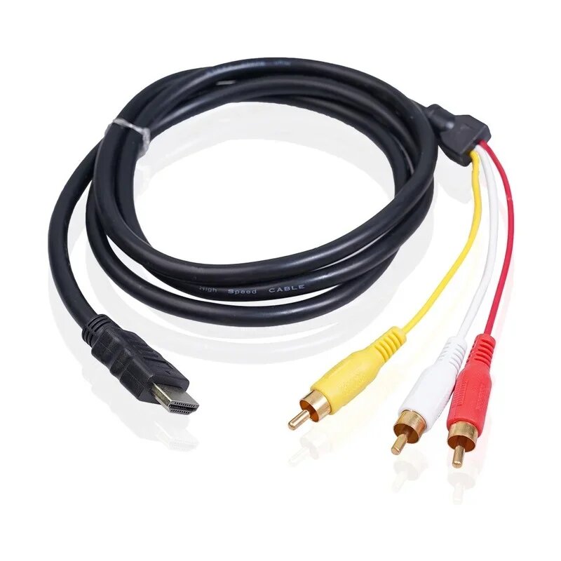 HDMI кабель на 3 RCA 1.8 метра