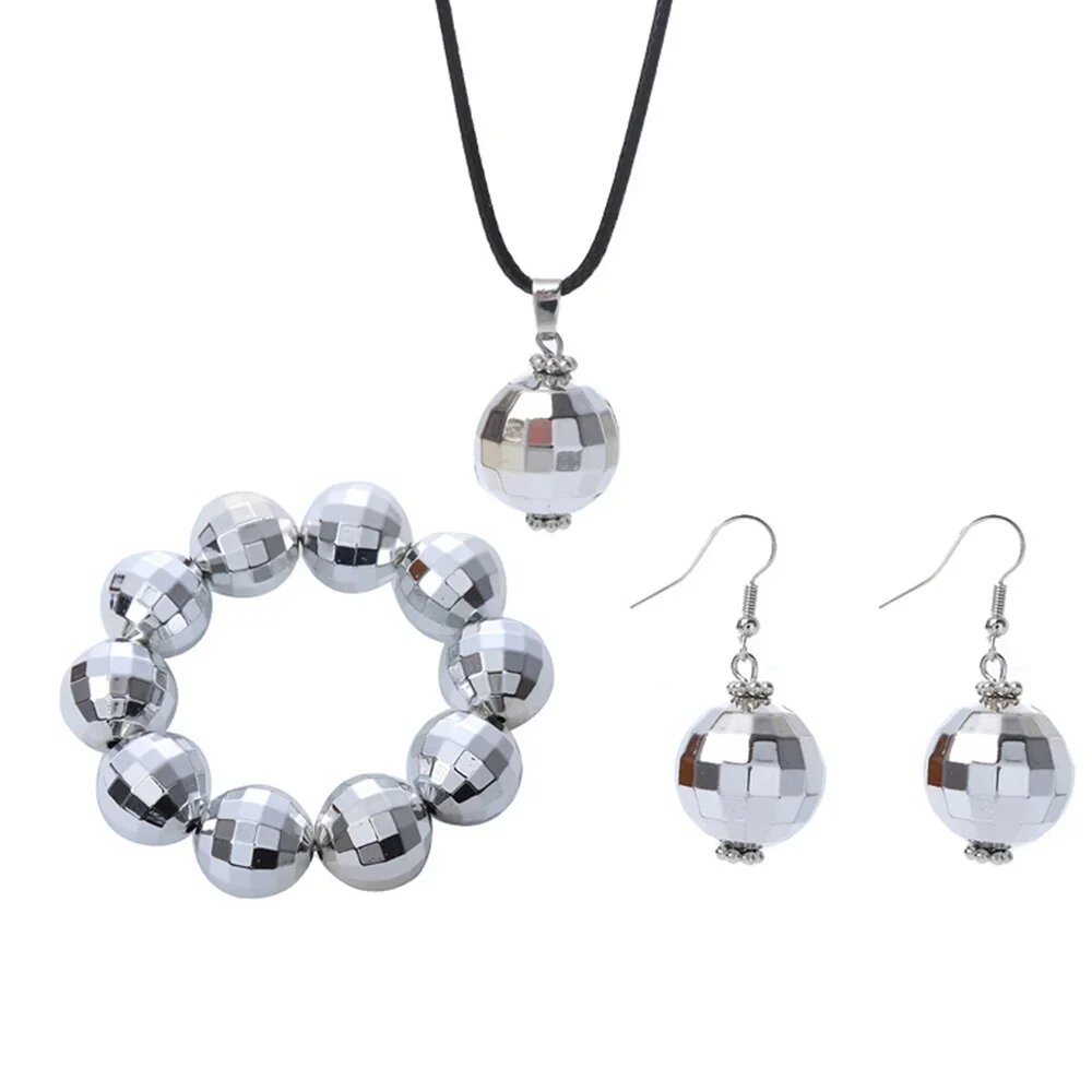 Диско-аксессуары для вечеринки Серебряный, 4pcs