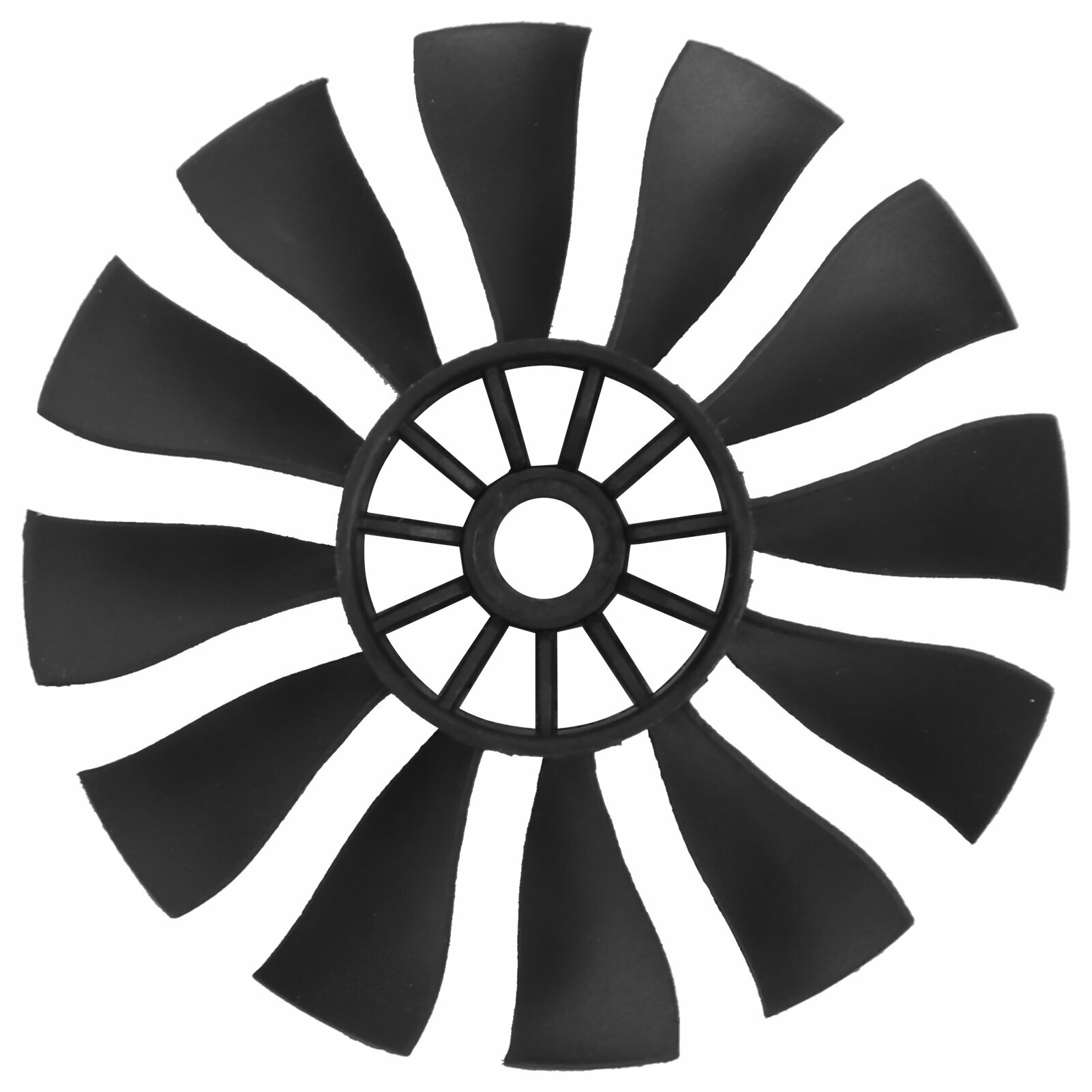 50mm Duct Fan 12‑Blade Propeller Plastic Accessories for RC Planes BlackCW