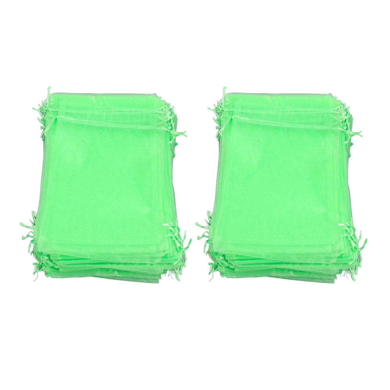 100 шт. Защита от фруктов Сетка мешки многоразового садового барьерного мешка для растительных цветочных фруктовых деревьев зеленые 10x15 см/3,9x5,9 дюйма