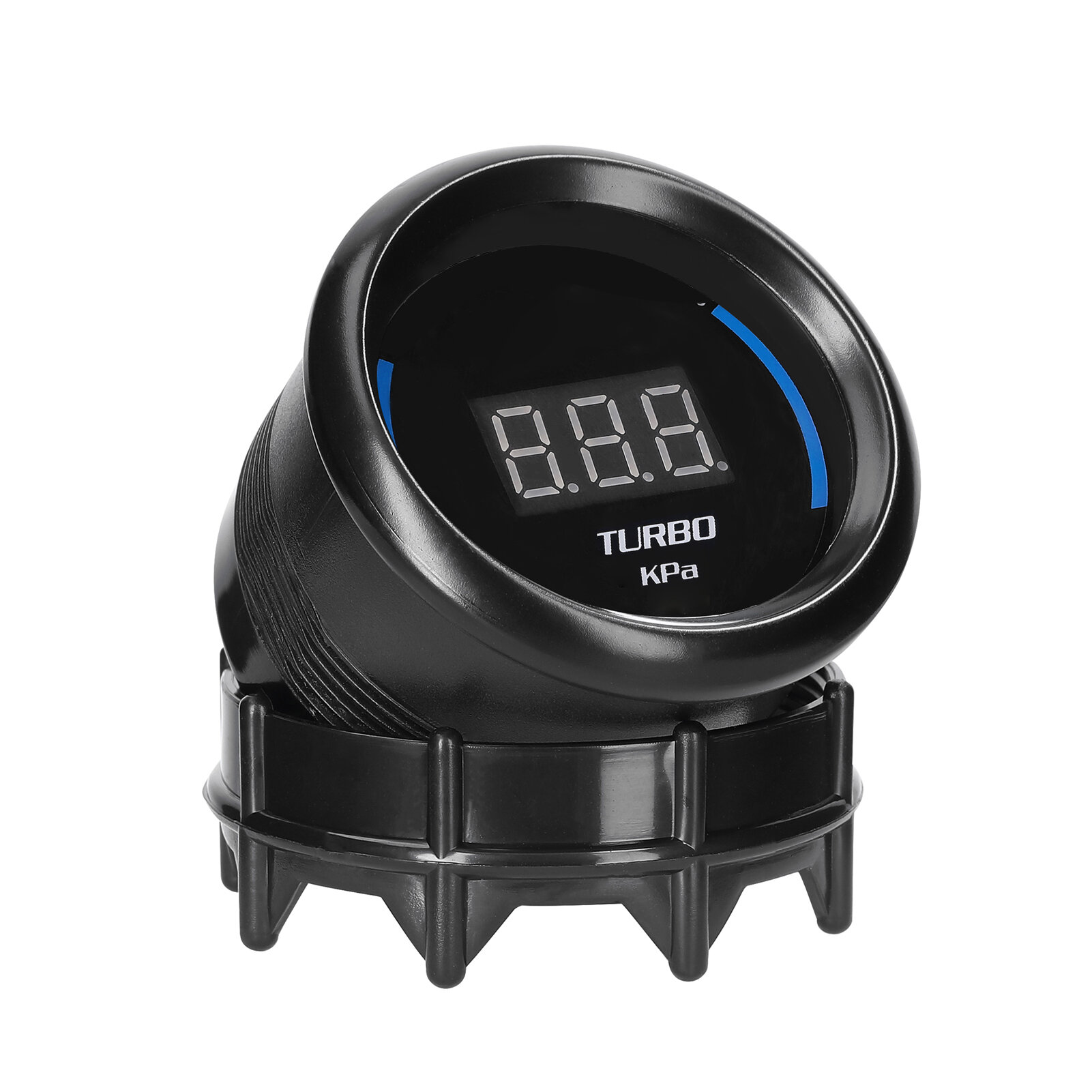 52mm Turbo Boost Gauge Car Digital Meter LED Display 1.0-2.0kPa with Sensor Alarm Function for Truck Motorcycle