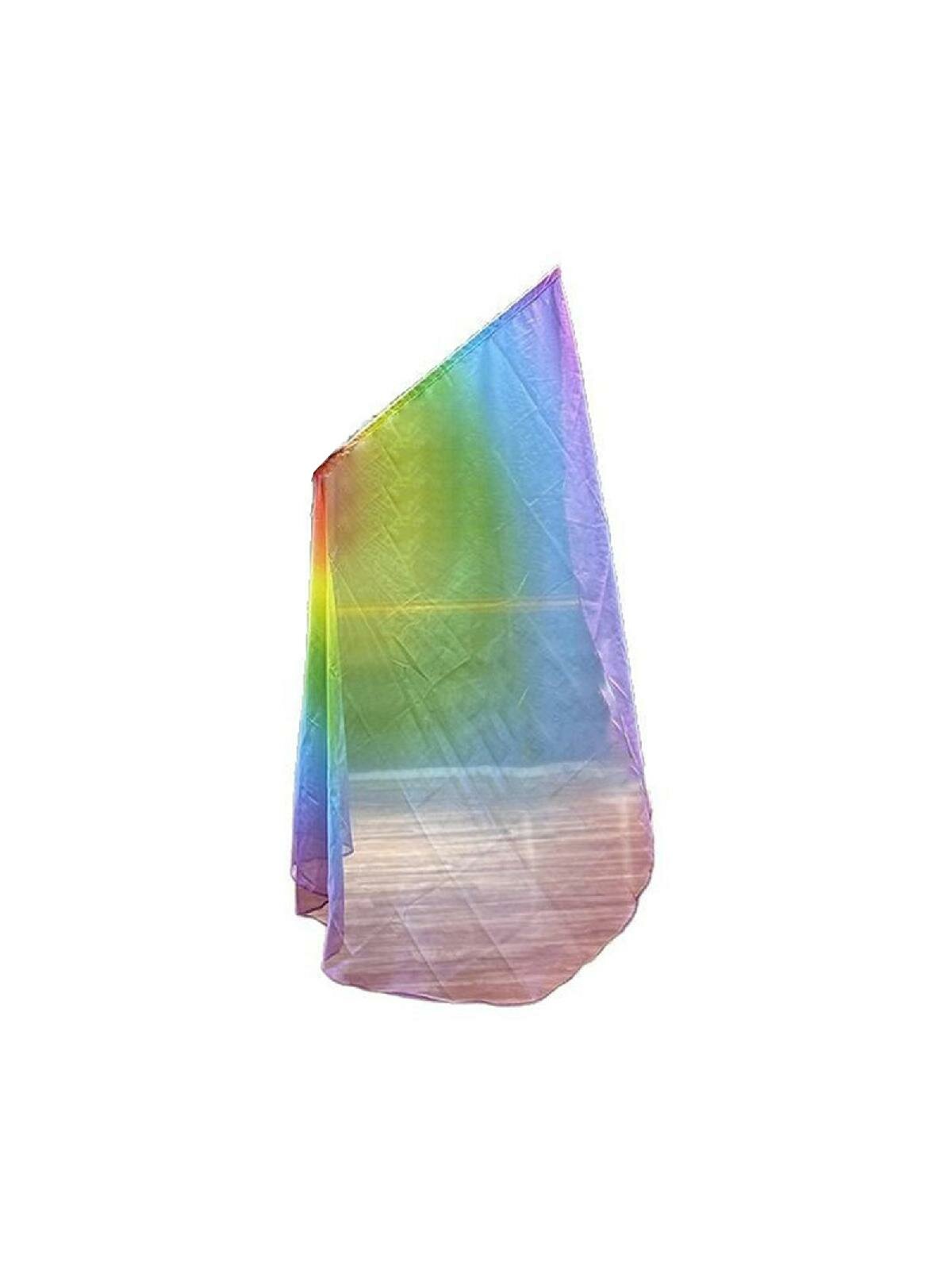 Флаг поклонения Chiffons Gradients с жезлом для артистов и танцоров
