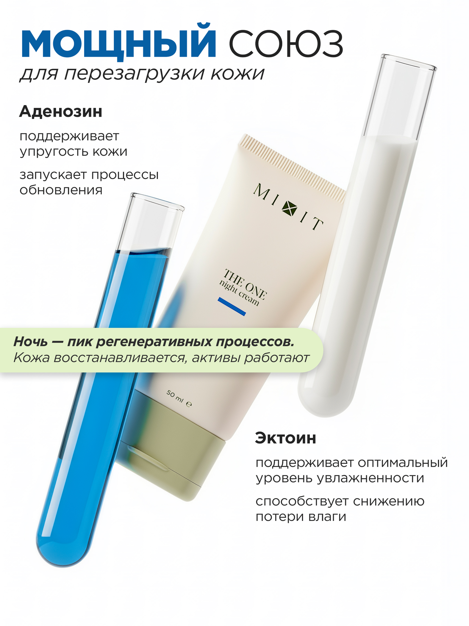 MIXIT Питательный ночной крем. Профессиональная косметика для лица — фото 1