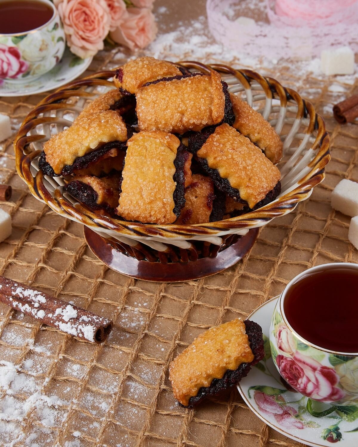 Новинка! Печенье Марокканское с начинкой (черника) 0.5кг.