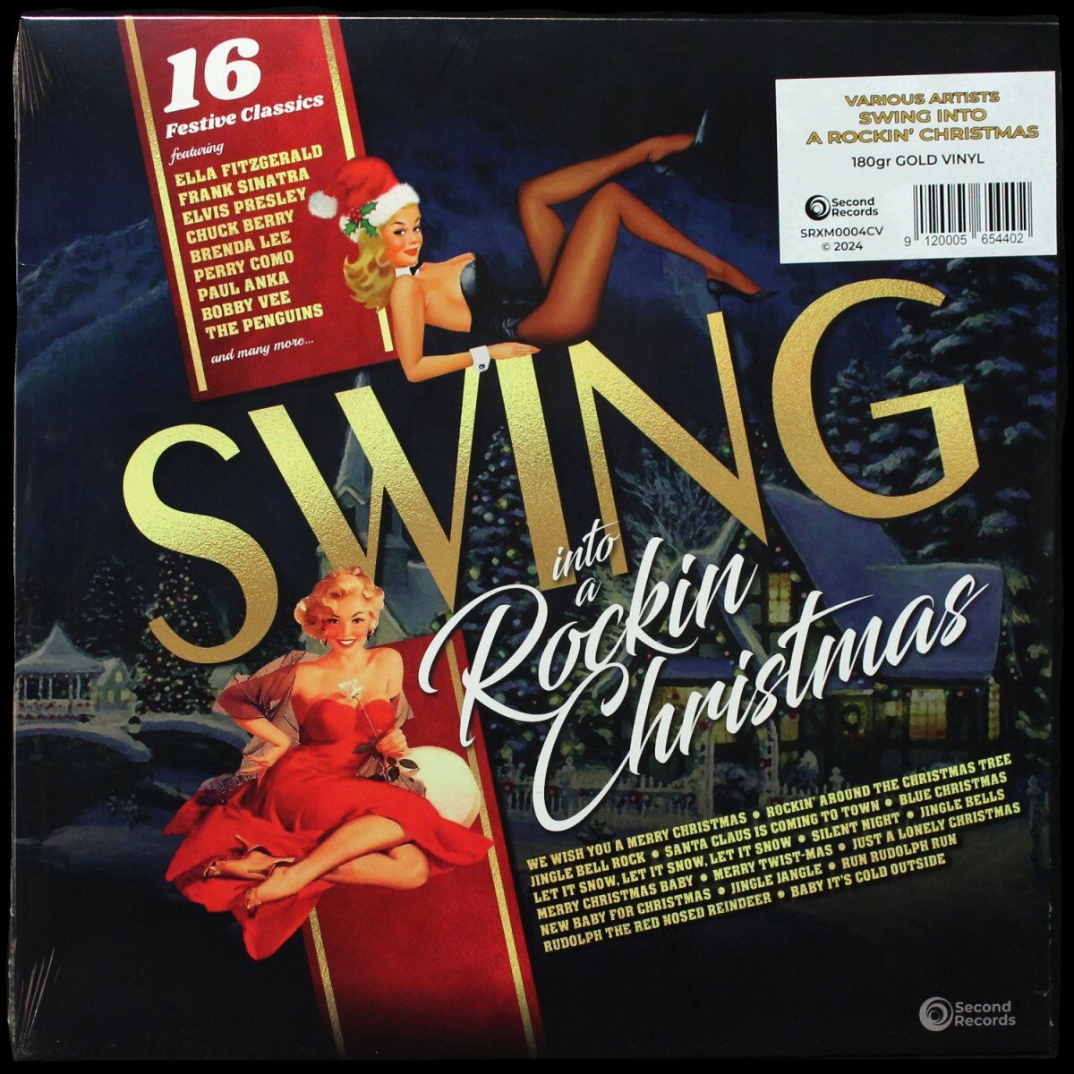 Виниловая пластинка Second Records V/A – Swing Into A Rockin Christmas (цветной винил)