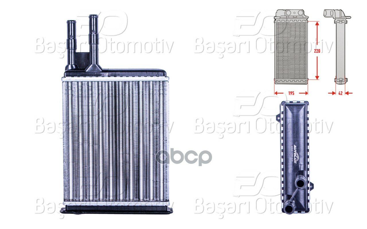 Радиатор отопителя салона AUTOLUX арт. 314301422